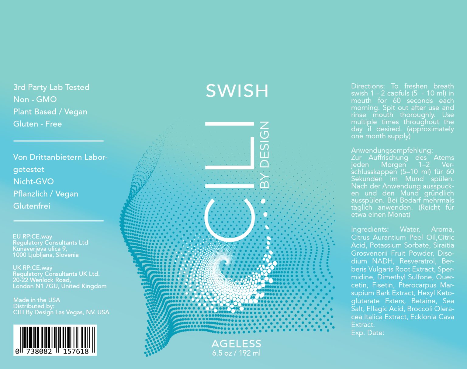 CILI AGELESS SWISH - CILI By Design - Aquaceutical CBD & CBG Products